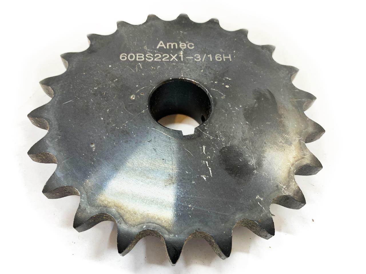 AMEC 60BS22X1-3/16H Roller Chain Sprockets NEW FREE FAST SHIP | eBay