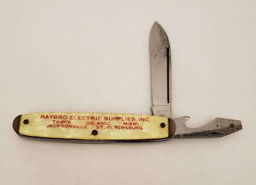 VTG Advertise Pocket Knife RAYBRO ELECTRIC SUPPLIES FLORIDA TPA ORL JAX ...
