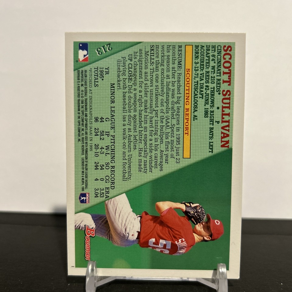1996 Bowman Foil Scott Sullivan Reds #213 | eBay
