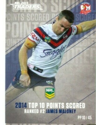 2015 NRL Traders Puzzle Pieces Card PP10/45 James Maloney - Sydney ...
