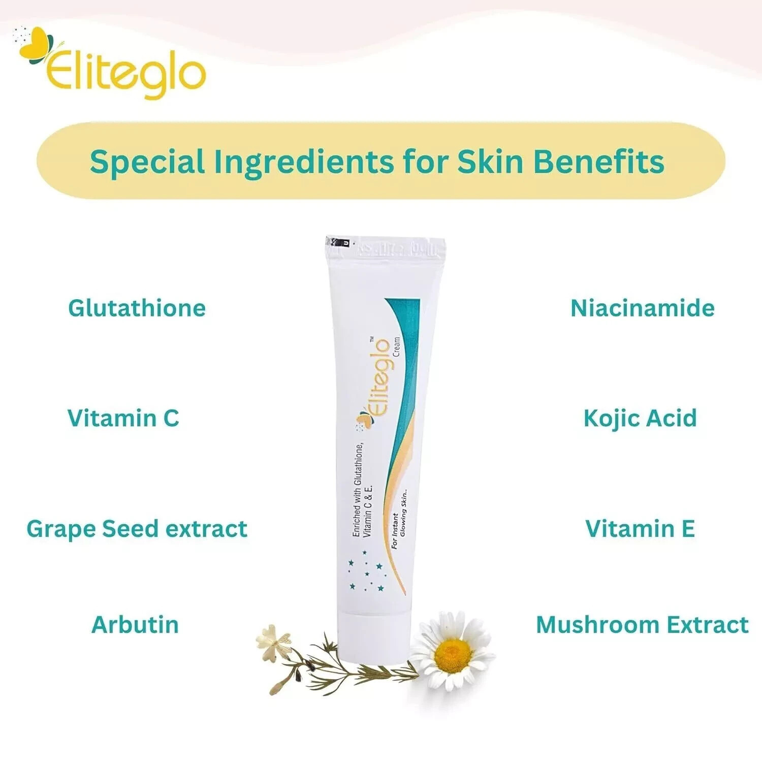 Eliteglo Cream For Glowing Brightening & Blemish Free Clear Skin 15gm ...