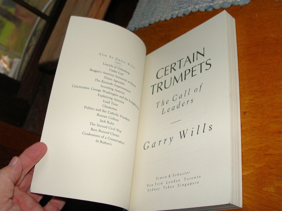 Certain Trumpets: The Call of Leadership 1994 by Garry Wills | eBay