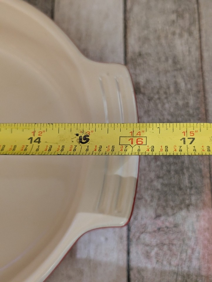 Red Le Creuset 16"X10" Casserole Baking Dish With One Ramekin | eBay