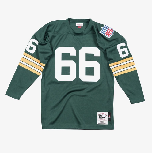 Mitchell & Ness 1969 Green Bay Packers #66 Football Jersey New Mens ...