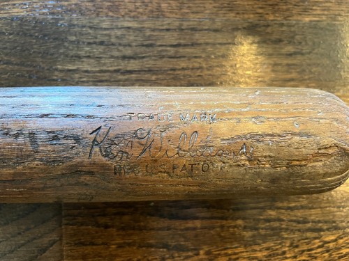 KEN WILLIAMS WOOD LOUISVILLE SLUGGER BASEBALL BAT REDS BROWNS RED SOX ...