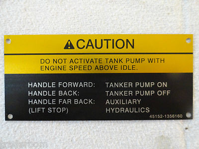 MILITARY IDENTIFICATION PLATE ID DATA ,TANKER, OSHKOSH, TANK PUMP | eBay
