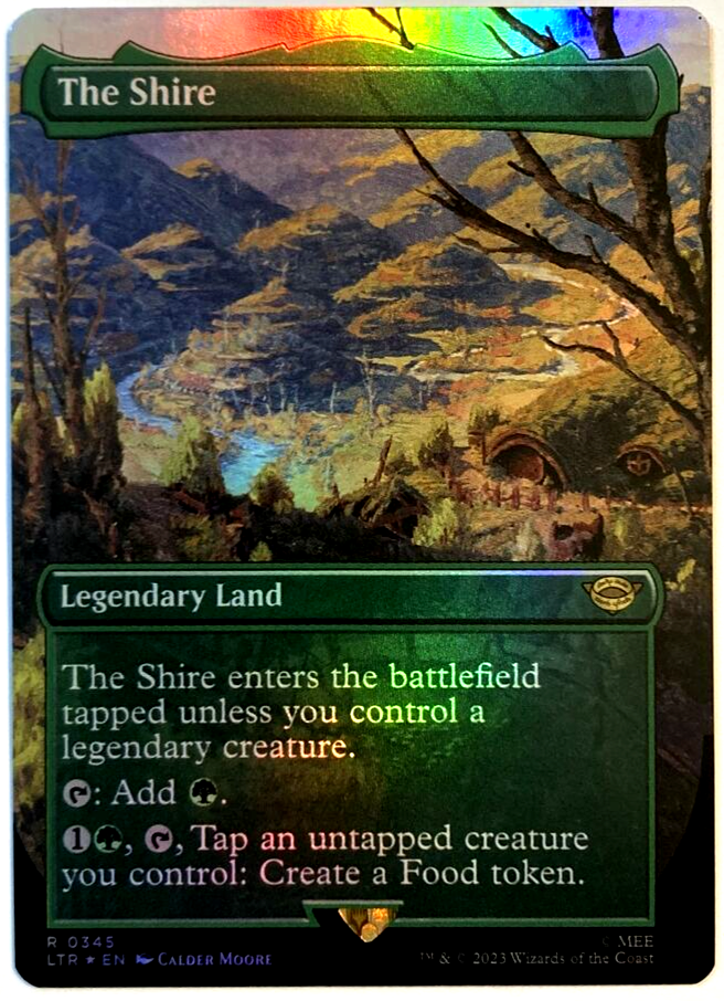 MTG The Shire *BORDERLESS FOIL* The Lord of the Rings 345 Pack Fresh | eBay