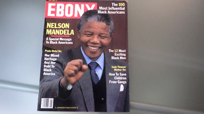 1990 EBONY Magazine African American Lifestyle Celebrity NELSON MANDELA ...