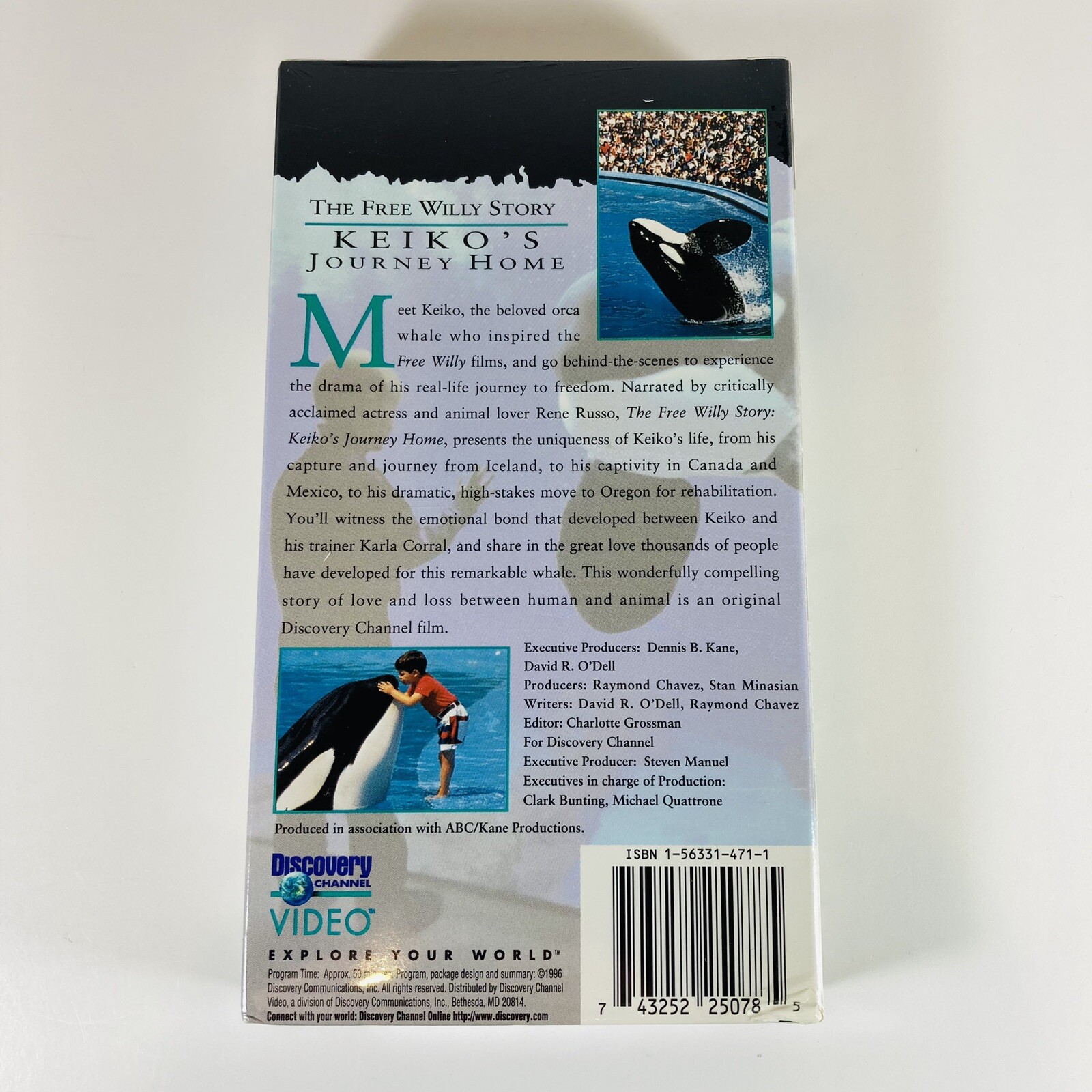 The Free Willy Story KEIKO'S JOURNEY HOME Discovery Channel SEALED VHS ...