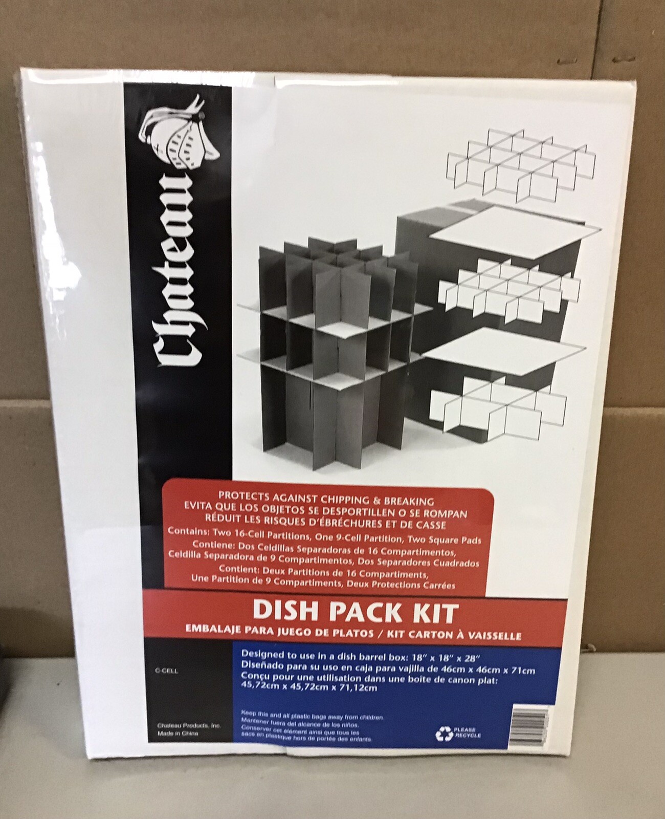 3 Chateau Dish Pack Kit Designed For Dish Barrel Boxs 18" " " for sale ...