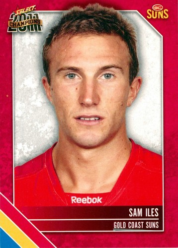 2011 GOLD COAST SUNS AFL Card SAM ILES | eBay Australia