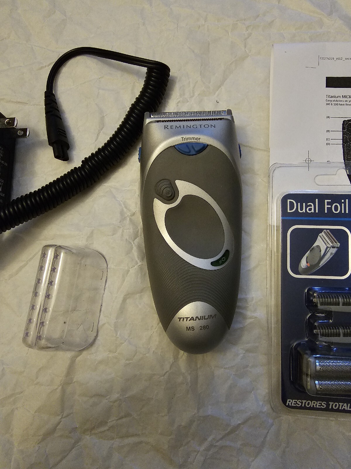 Remington Titanium Ms2 280 Mens Electric Shaver Works for sale online ...