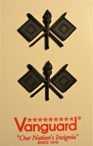 US Army Signal Corps Officer Branch Insignia Set Subdued Metal ...