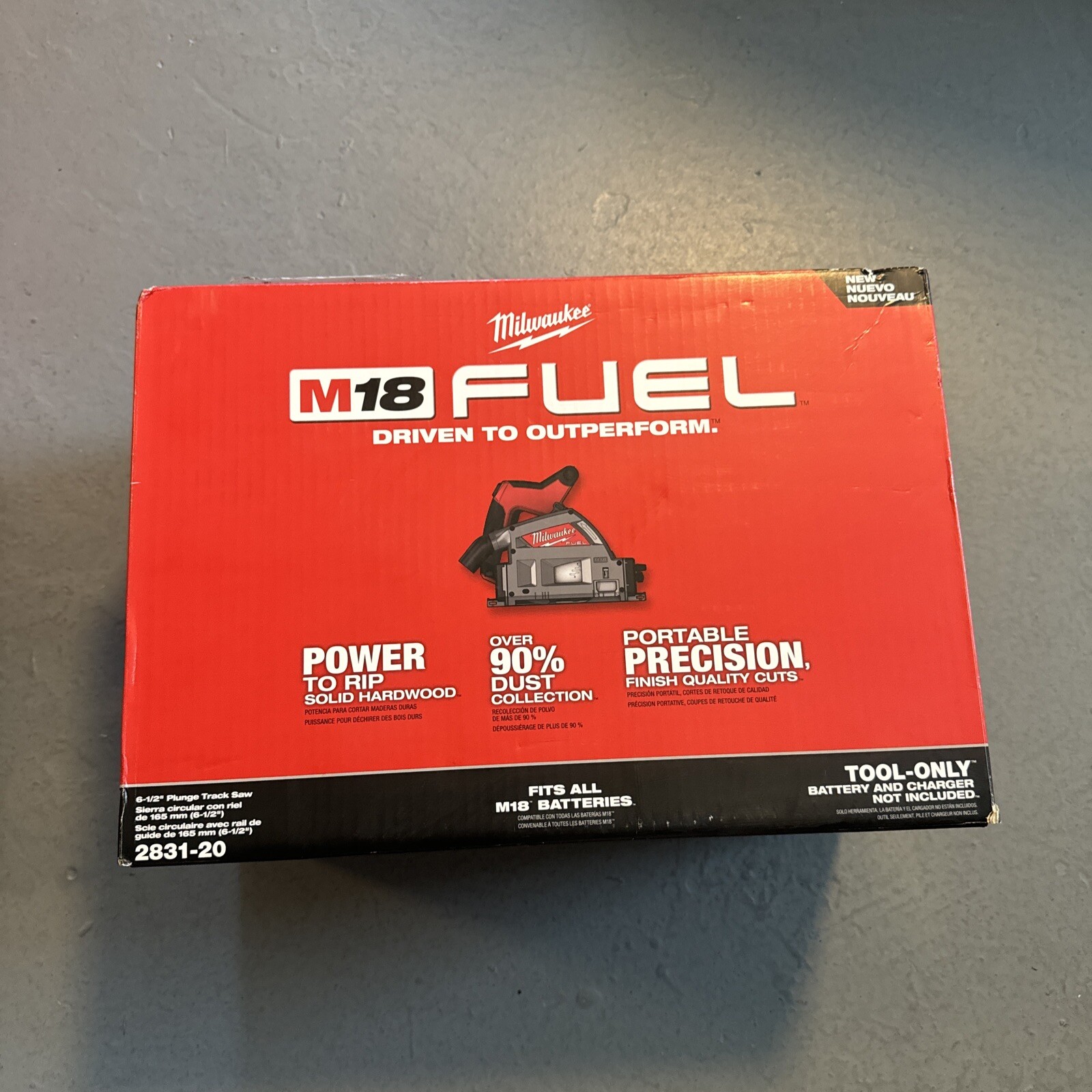 Milwaukee 2831-20 M18 FUEL 18V 6-1/2" Cordless Plunge Track Saw - Bare ...