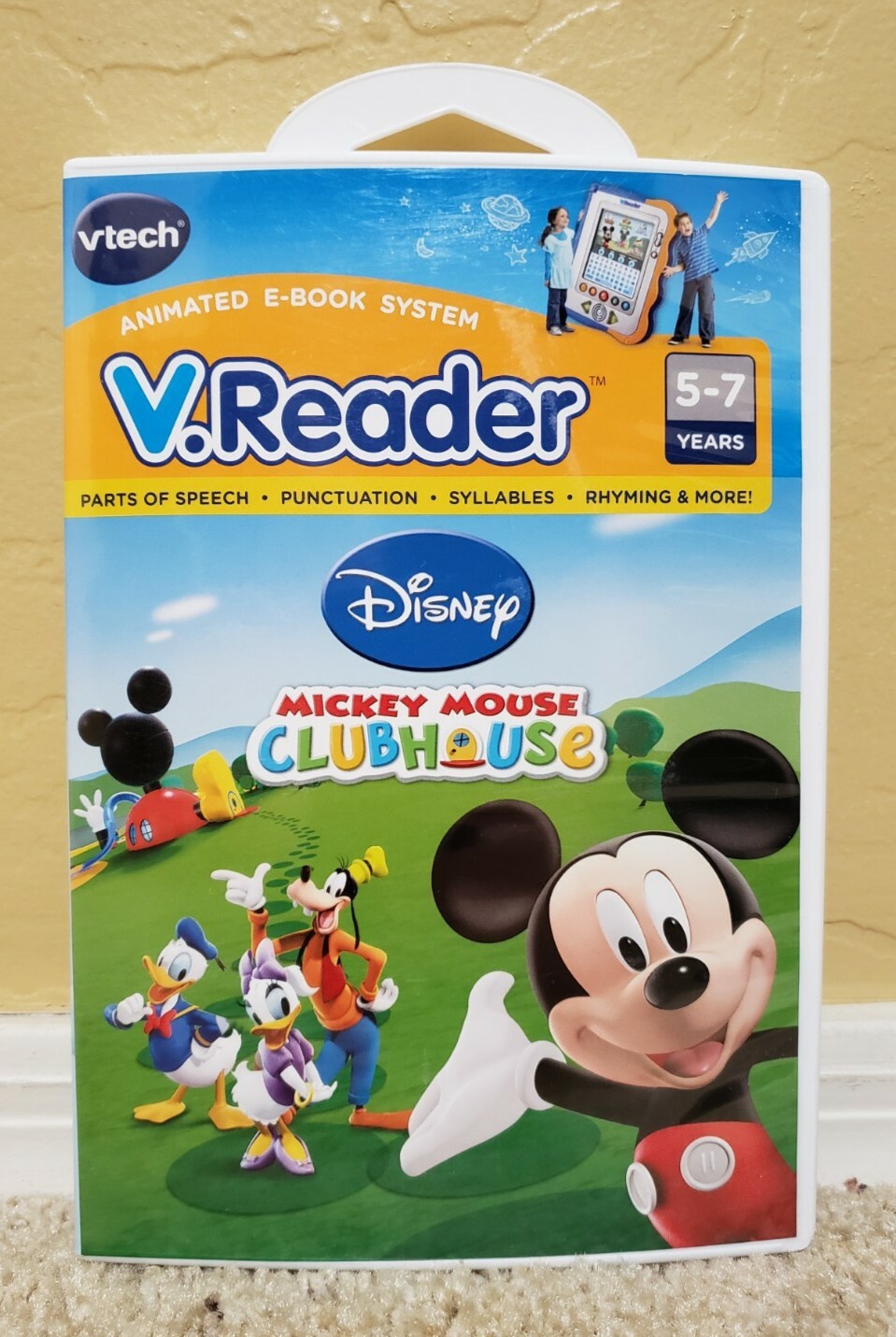 Disney's Mickey Mouse Clubhouse Vtech V.Reader Game Very Good Condition ...