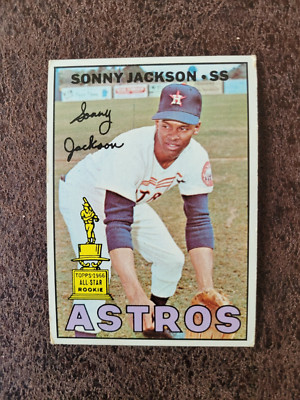 1967 Topps Baseball All-Star Rookie Sonny Jackson #415 - Houston Astros ...