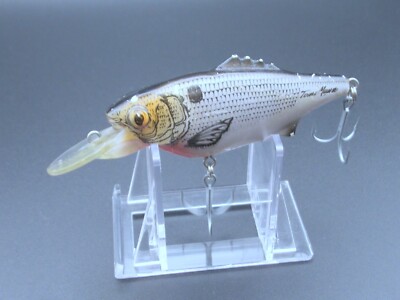 Mann's Hackleback Shad Mann Vintage Crankbait Fishing Lure 3" - Natural ...