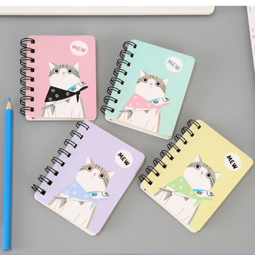 80 Sheets Cute Coil Notebook Calendar Student Stationery Cartoon ...