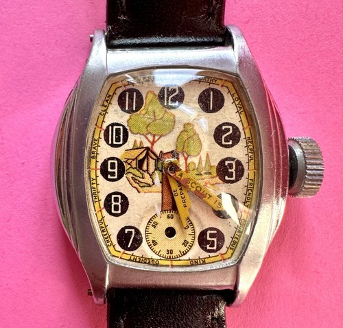 INGERSOLL 1937 Boy Scouts of America Watch Vintage Art Deco Wristwatch ...