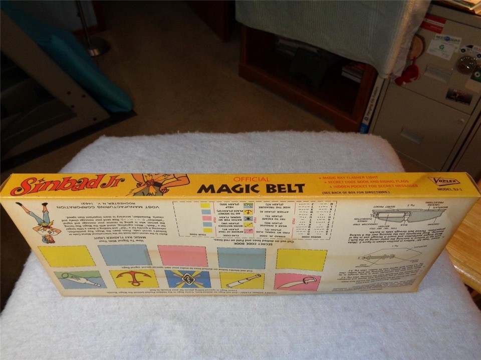 SINBAD JR OFFICIAL MAGIC BELT 1965 Voplex Vintage Store Stock Mint in ...