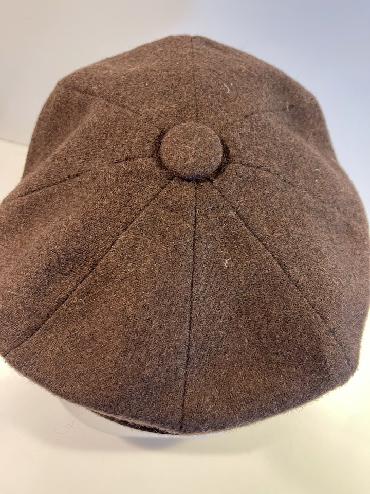 Classic Flat Cap Xl Men’s Totes Wool blend Brown Newsboy Gatsby Cabbie ...