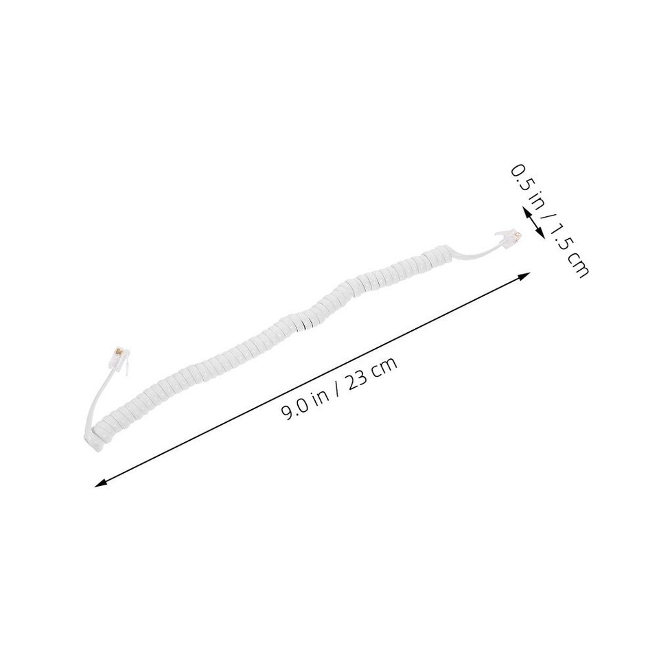 3pcs Coiled Phone Cord For Landline Durable Telephone Handset Cable ...