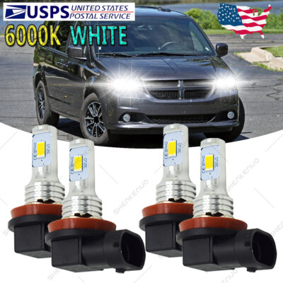 For Dodge Grand Caravan 2011-2017 Combo H11 + H11 LED Headlight High ...