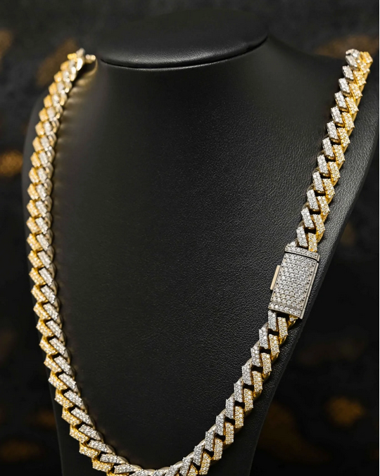 Stunning Real 935 Argentium Silver With Micro Pave Set Sapphire Cuban ...