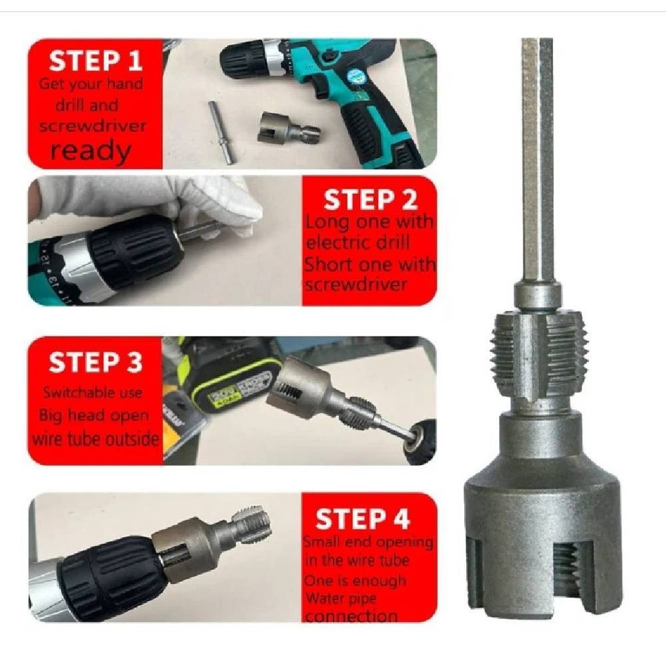 Internal/External Thread PPR Water Pipe Opener Tap Waterpipe Tapping ...