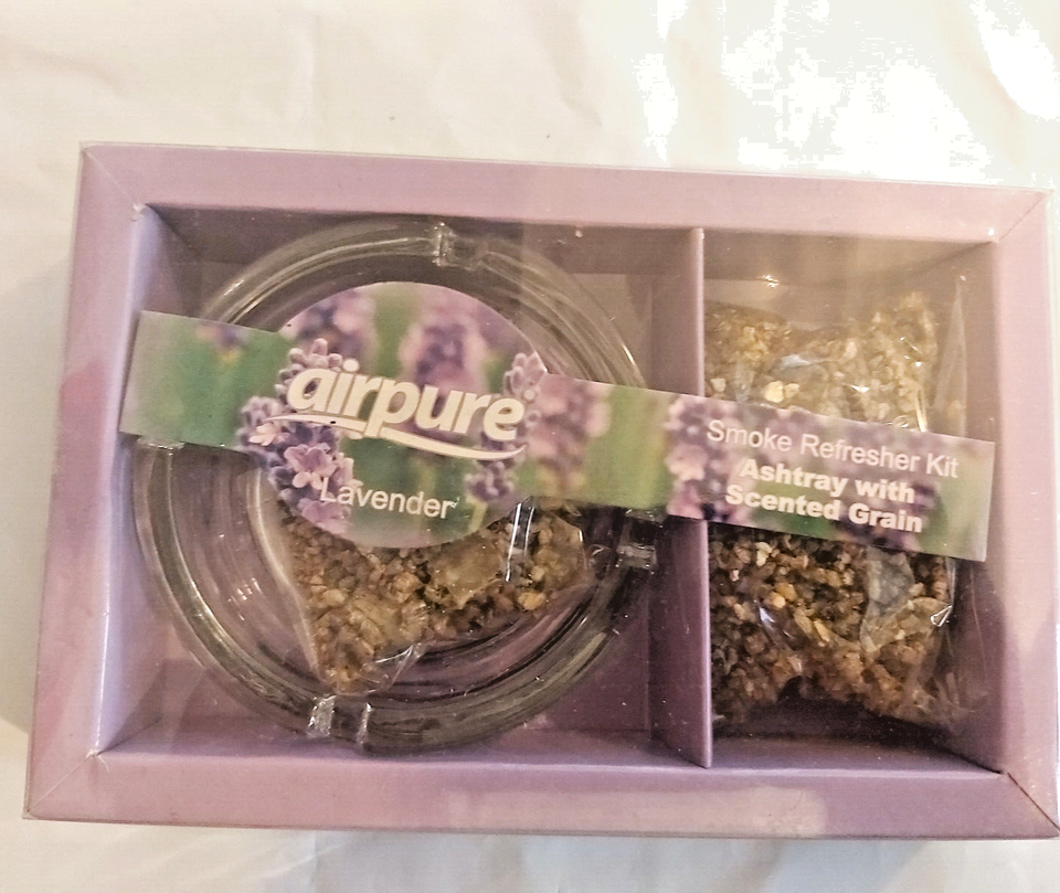 Air pure Smoke Refresher Kit Ashtray W/ Scented granules Grains ...