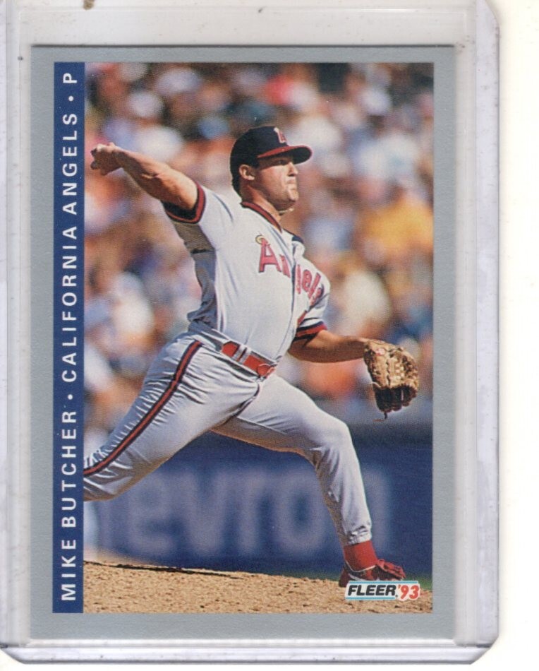 1993 Fleer - #569 Mike Butcher Los Angeles Angels baseball card | eBay