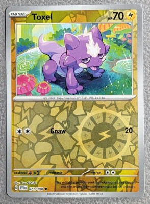 Toxel Reverse Holo NM SV1 071/198 Scarlet & Violet Pokemon Card | eBay