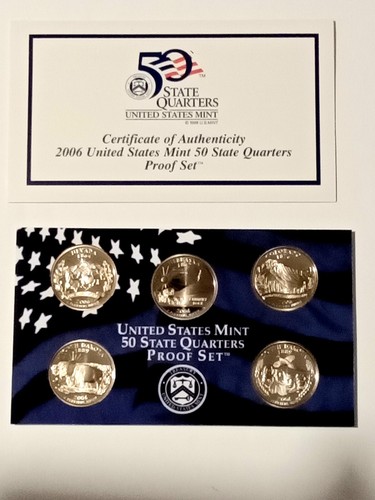 2006 U.S. STATE QUARTER PROOF SET - COINS ONLY + COA - FREE SHIPPING | eBay
