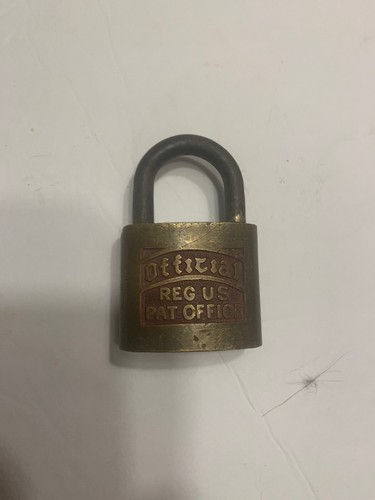 vintage “Official” brass padlock “Reg US Pat Office” | eBay