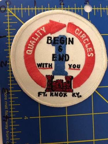 Vintage Ft. Knox KY Logo Patch Kentucky Fort Quality Circles Begin End ...