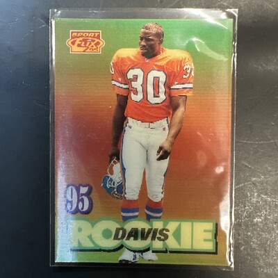 1995 Pinnacle Sportflix Football Card TERRELL DAVIS RC #145 Rookie ...