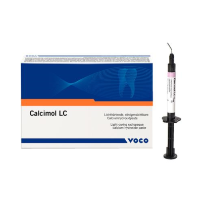 Voco 1307 Calcimol LC Light Cure Calcium Hydroxide Paste Syringe 2/Pk 2 ...