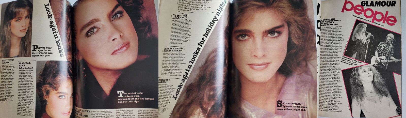 1981 GLAMOUR magazine KIM ALEXIS Brooke Shields Janice Dickinson Kelly ...