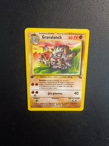 Carte Pokémon Gravalanch 37/62 Edition 1 Fossile Wizards FR Exc | eBay