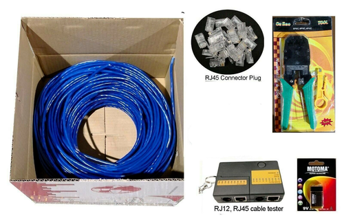 300m 305m 1000 foot Cat 6 RJ45 Network Ethernet LAN POE Cable with ...