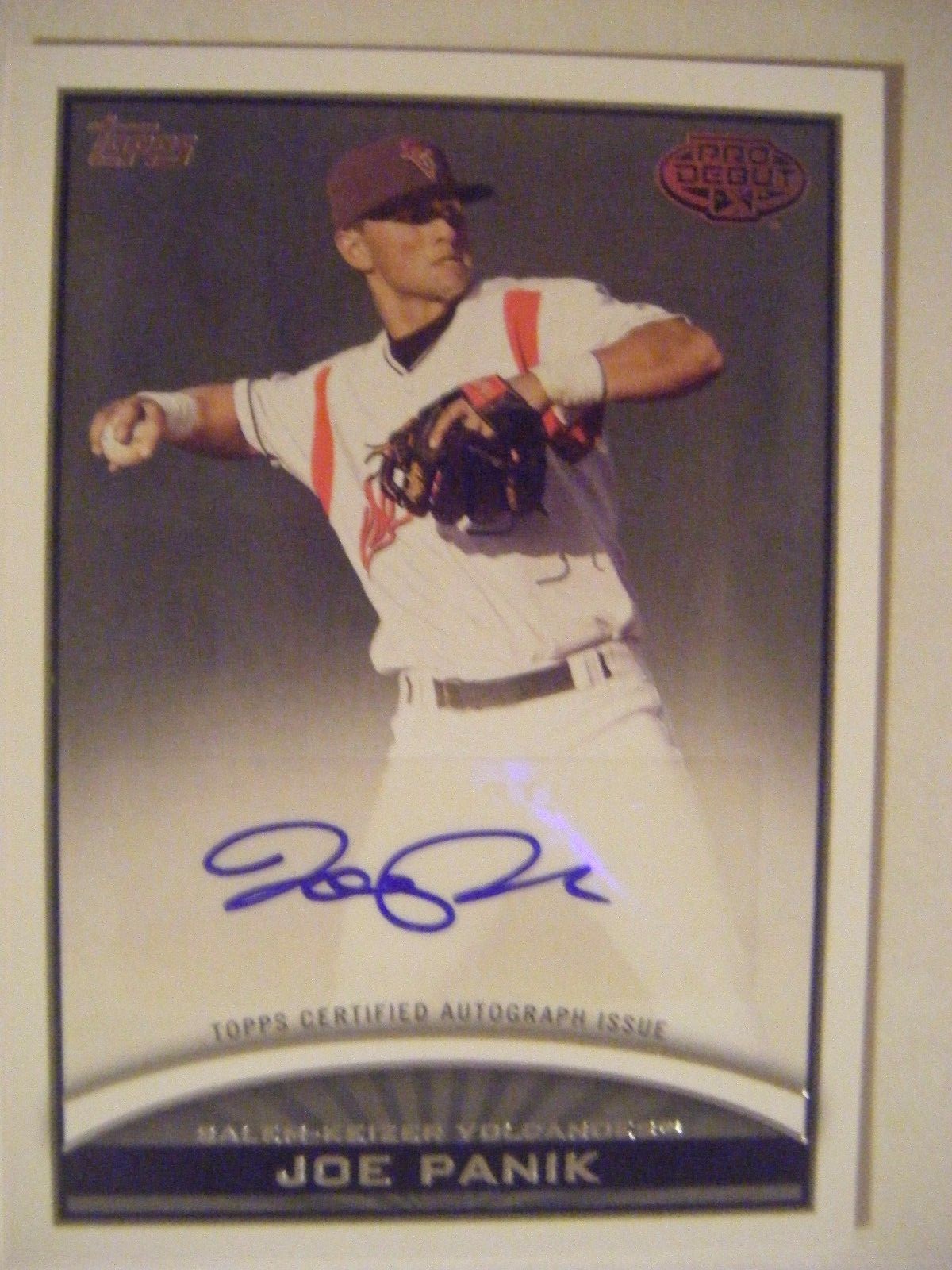 JOE PANIK AUTO signed RC 2012 Topps Pro Debut baseball card GIANTS PDA ...