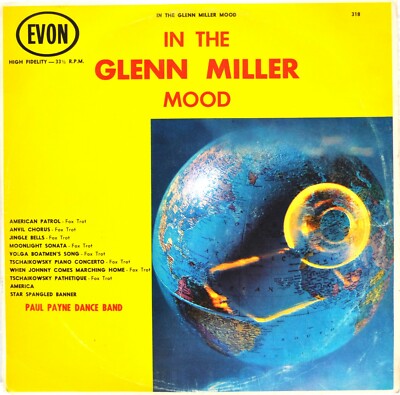PAUL PAYNE DANCE BAND "In The Glenn Miller Mood" Vinyl LP Evon Records ...