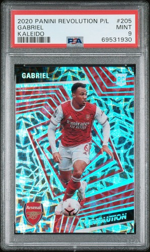2020-21 Gabriel Panini Revolution Kaleido Arsenal Rookie Card 7/50 PSA ...