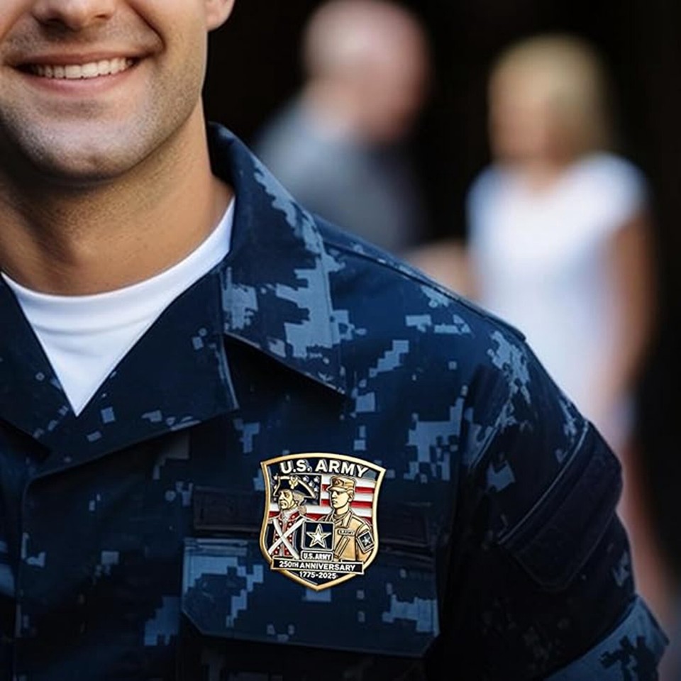 2PC 250th Anniversary U.S. Army Collectible Corps Commemorative Badge ...