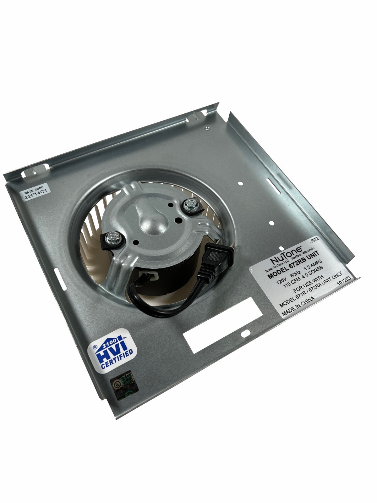 Broan Nutone S97017709 Service 672R Motor Blower Wheel Assembly | eBay