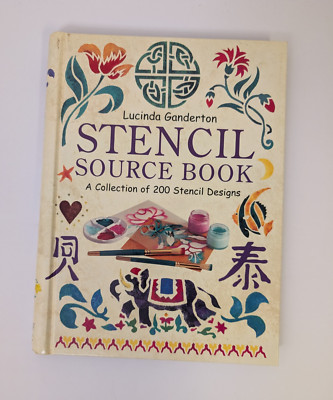 STENCIL SOURCEBOOK 200 designs template patterns 2001 spiral hardcover ...