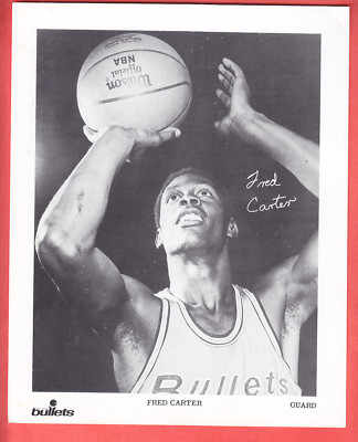 1969 BALTIMORE BULLETS TEAM ISSUED 8 X 10 FRED CARTER ROOKIE | eBay