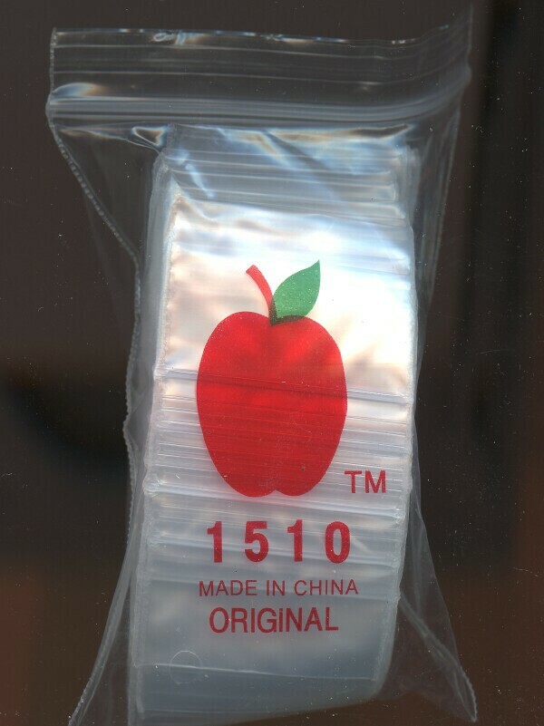100 Clear Apple Baggies 1.5 x 1 in. mini zip bags 1510 reclosable | eBay