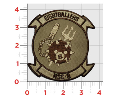 NAVY HSC-8 EIGHTBALLERS TAN EMBROIDERED PATCH | eBay