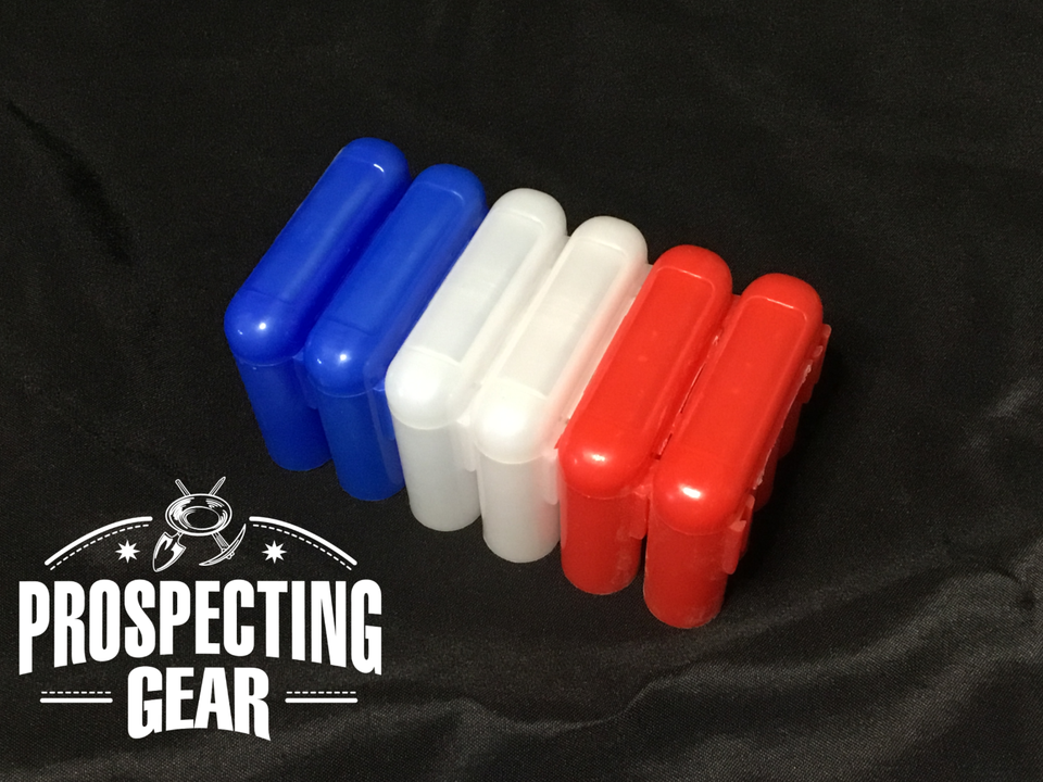 Gold Vial Vault with 4 Glass 1 oz Gold Vials - Carrying Case - Gold ...